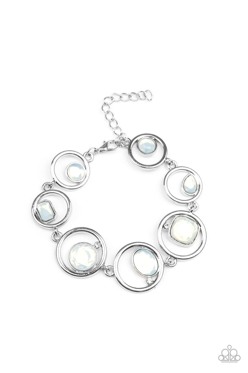 Date Night Drama - White ~ Paparazzi Bracelet | Glitzy Gals $5 Bling – Glitzygals5dollarbling ...