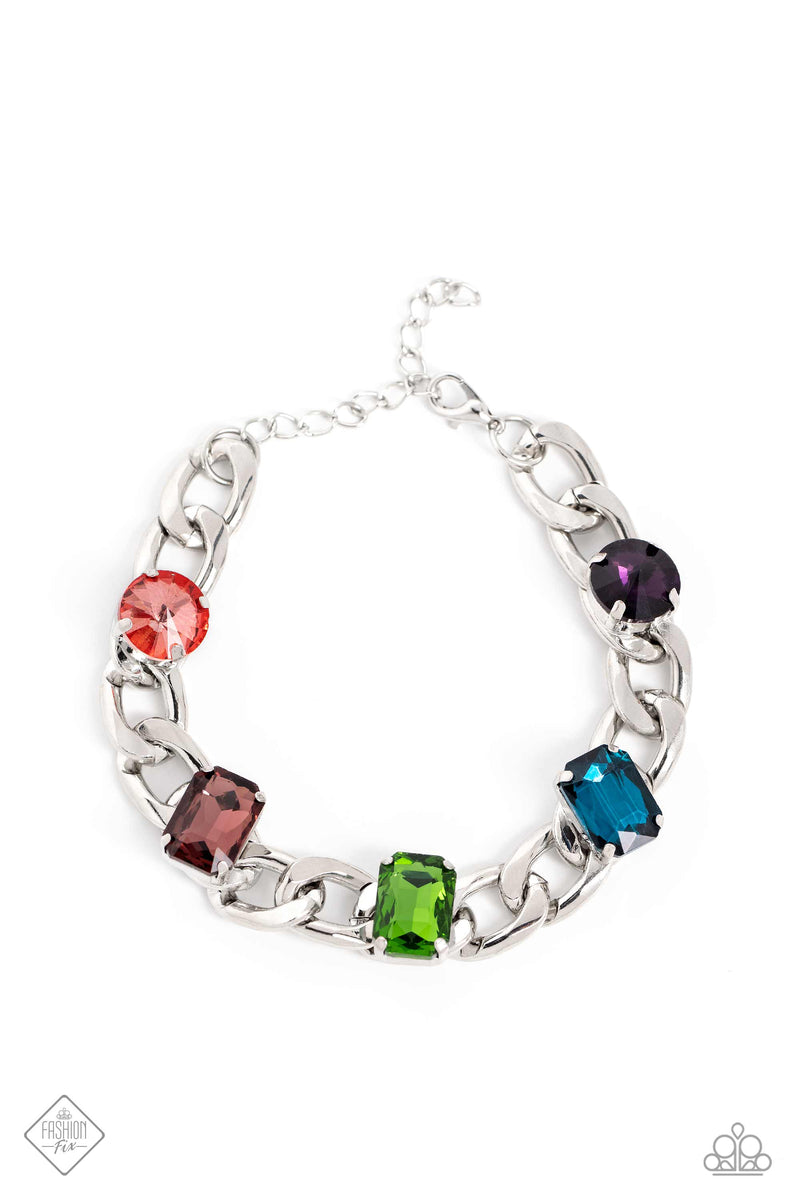Fearlessly Fastened - Multi ~Paparazzi Bracelet | Glitzy Gals $5 Bling – Glitzygals5dollarbling ...