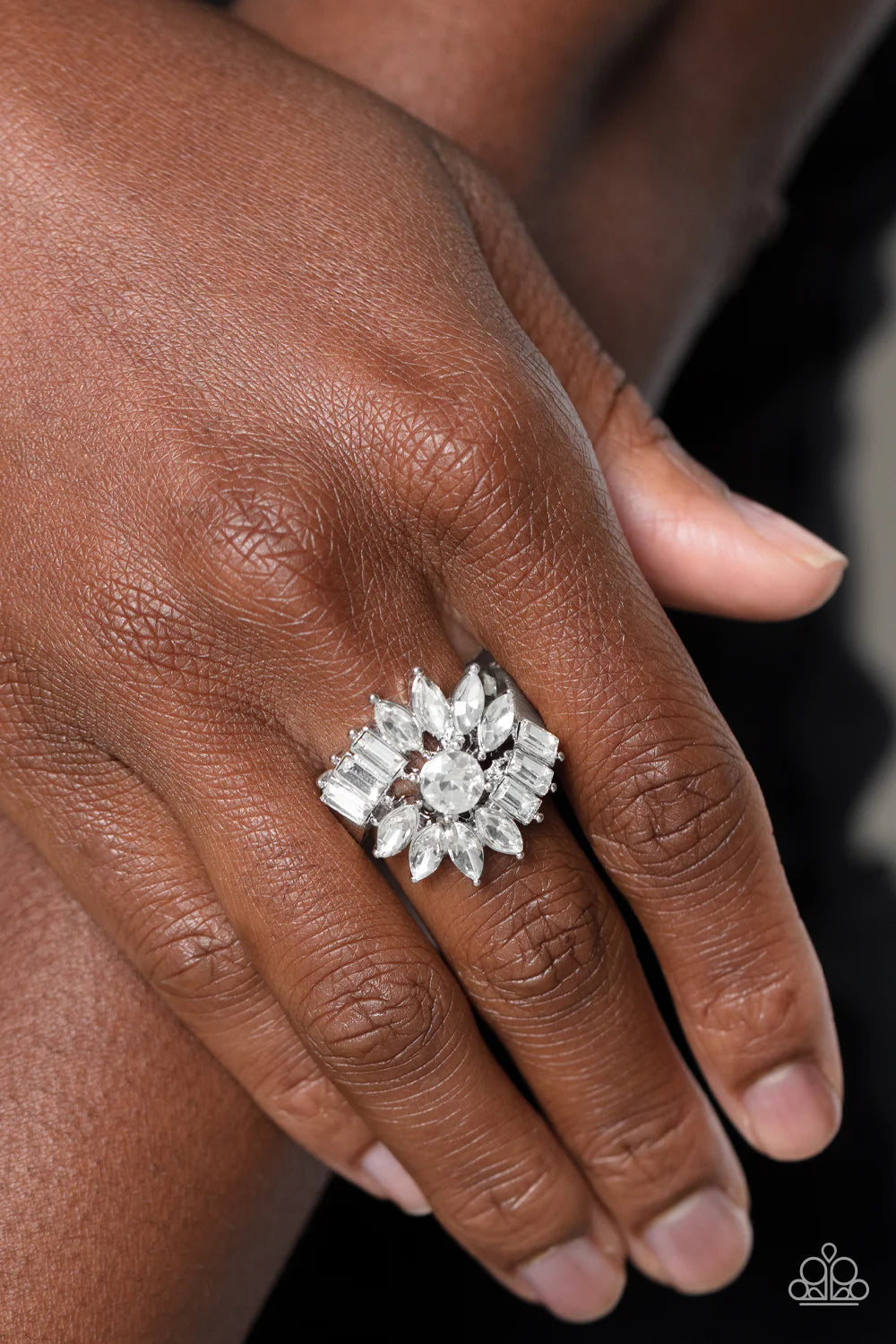 Untamable Universe White Paparazzi Ring Glitzygals5dollarbling Jewelry Boutique
