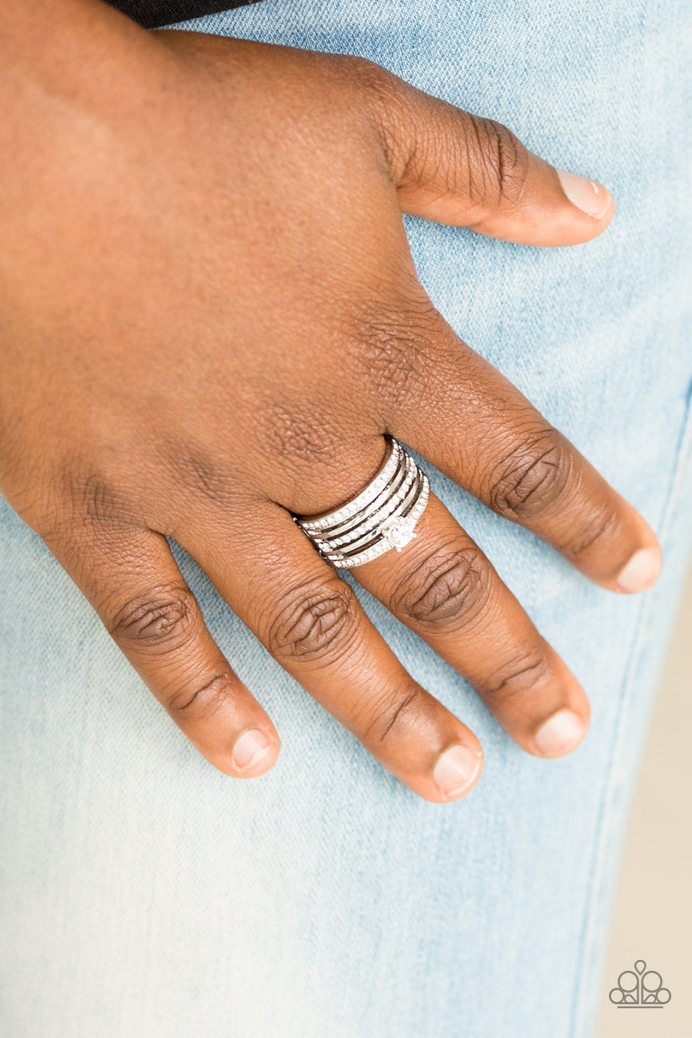 The Dealmaker - White ~ Paparazzi Ring – Glitzygals5dollarbling ...