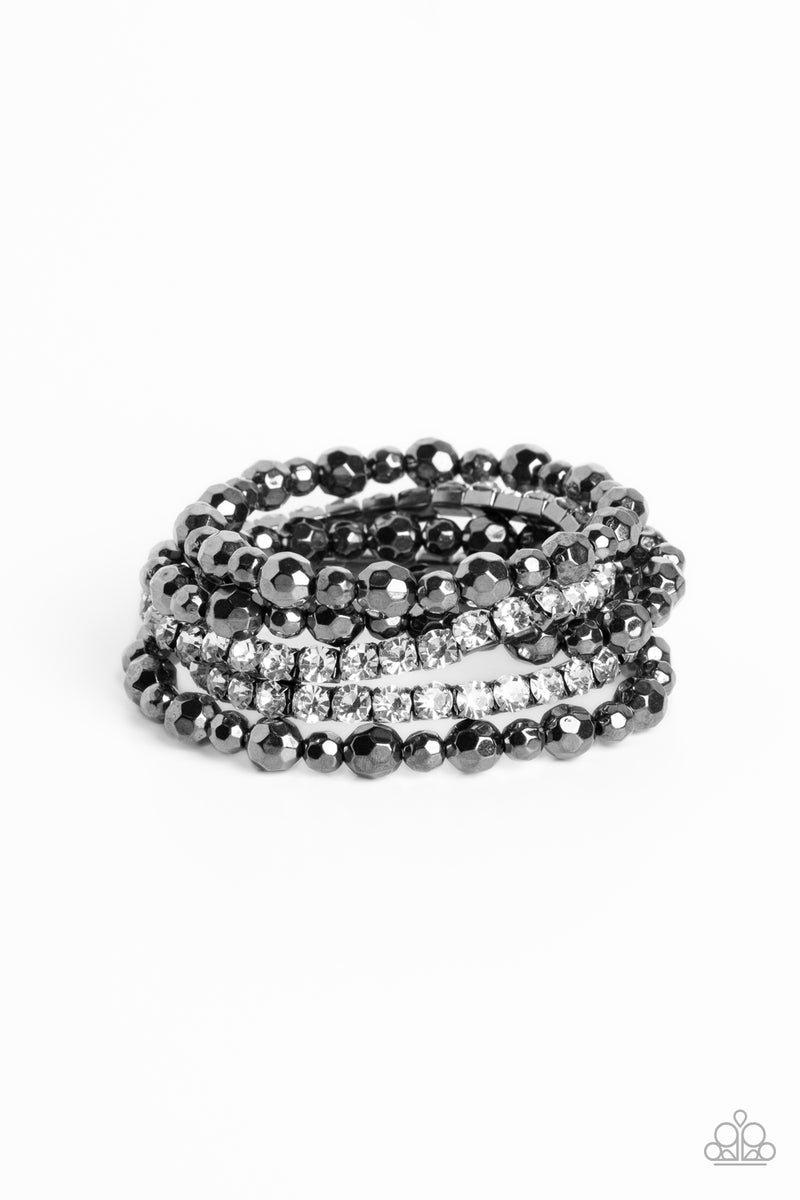 Top Notch Twinkle - Black ~ Paparazzi Bracelet | Glitzy Gals $5 Bling ...