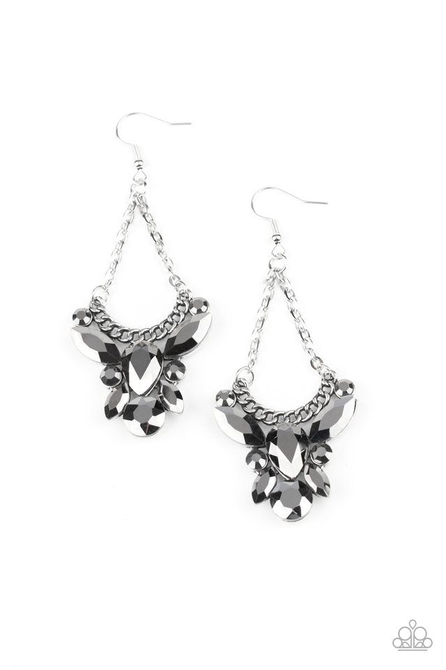 Bling Bouquets - silver - Paparazzi earrings – Glitzygals5dollarbling ...