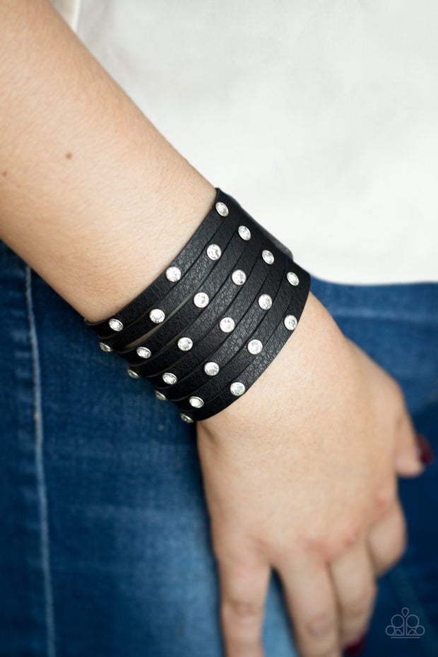 Paparazzi Sass Squad Black Urban Bracelet – Glitzygals5dollarbling ...